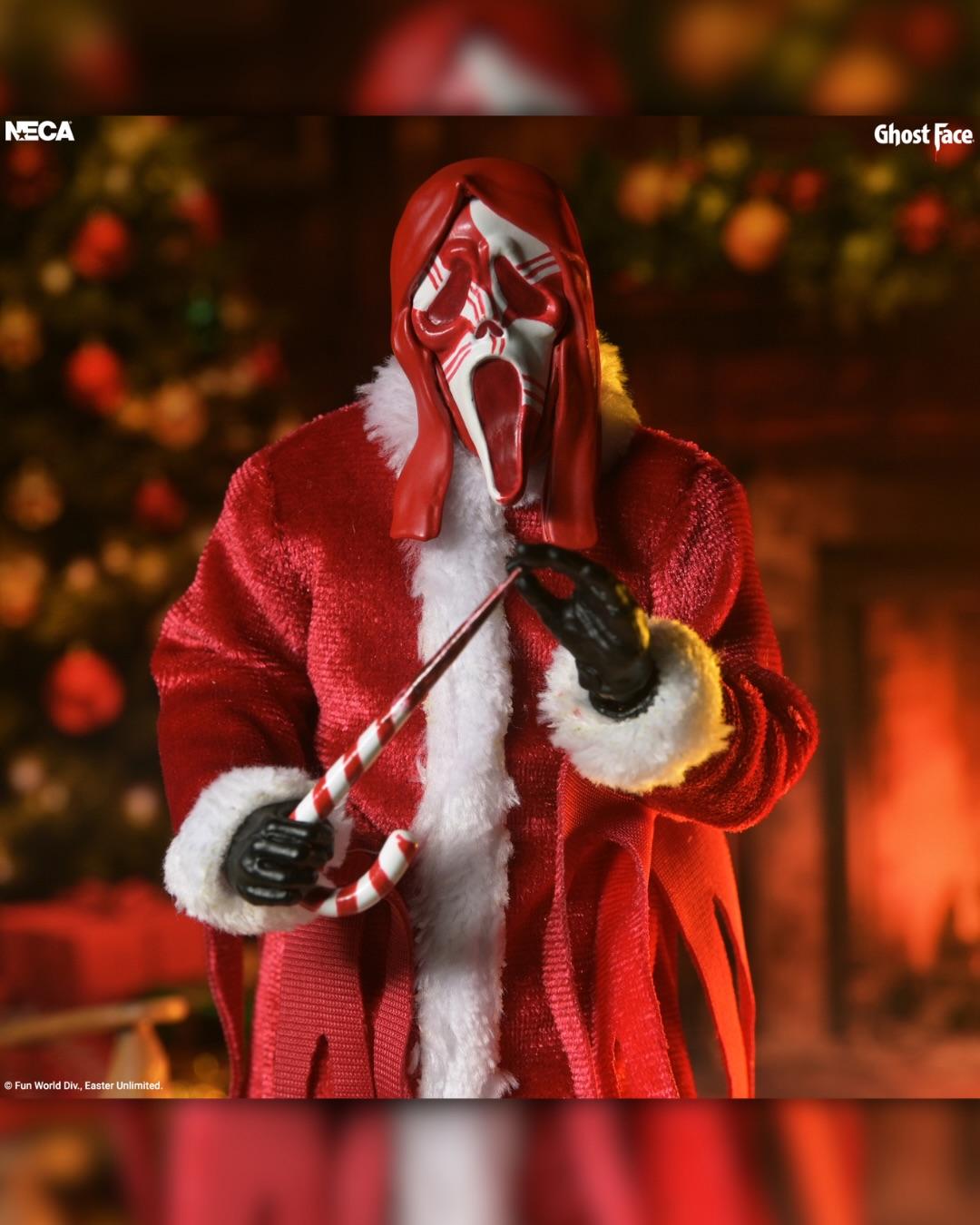 Ghost Face Goes Full Christmas With a Wild Candy Cane Mask!