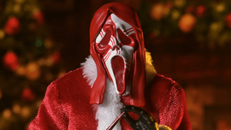 Ghost Face Goes Full Christmas With a Wild Candy Cane Mask!