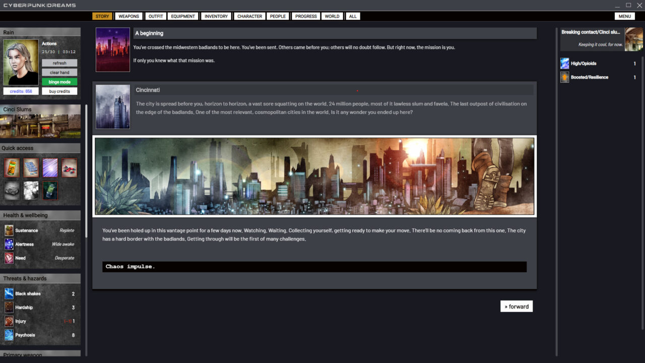 Free Text-based Cyberpunk Game, Cyberpunkdreams, Hits Steam This Summer