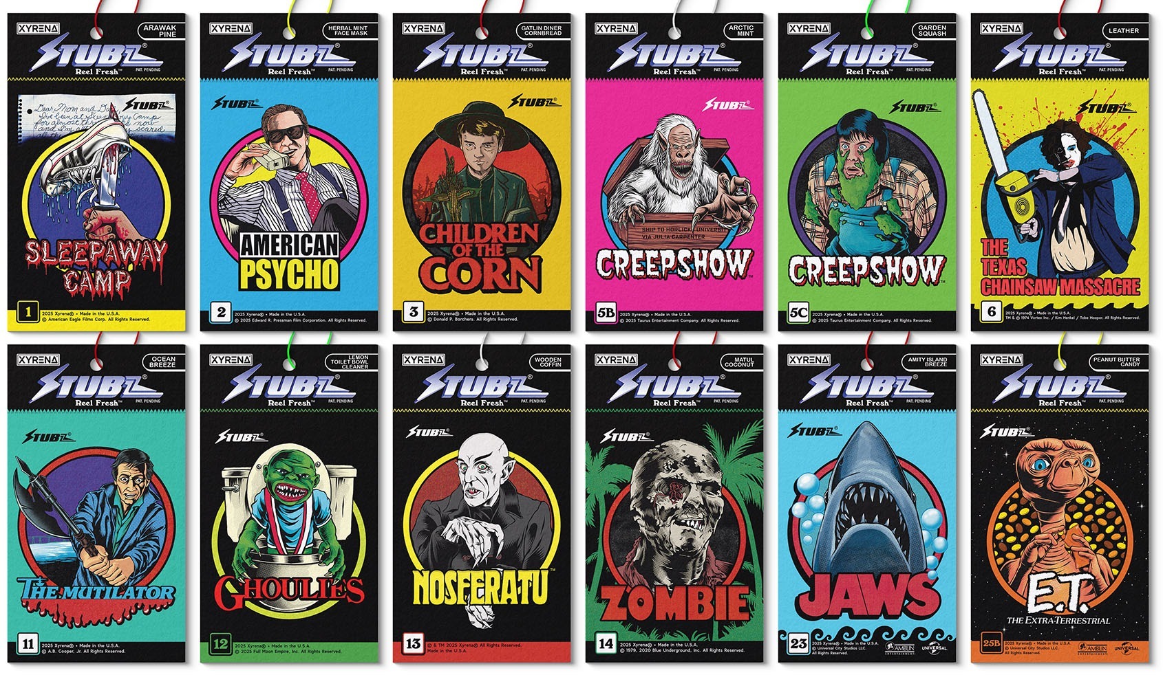 Stubz Air Fresheners Turn Into Trading Cards!